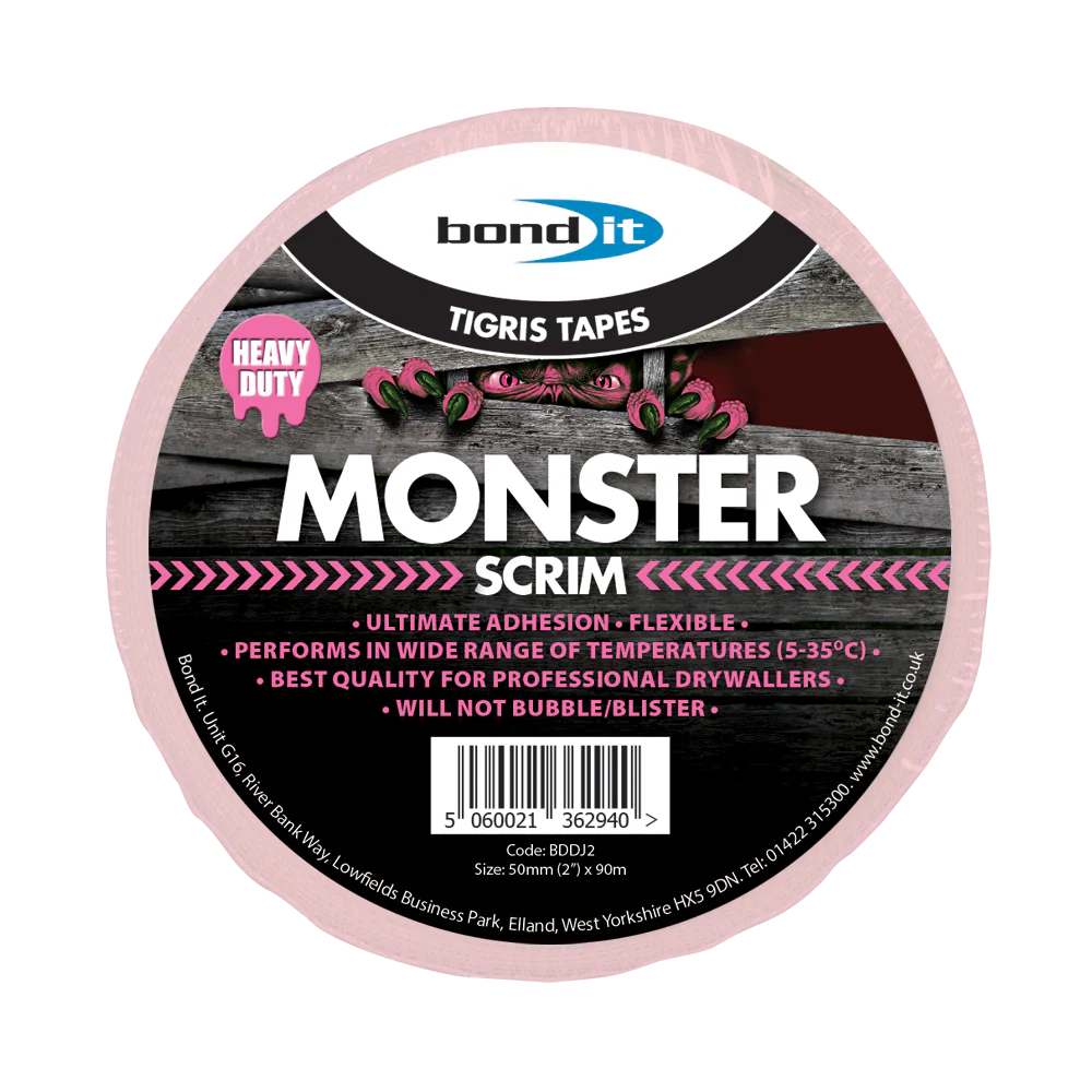 Bond-It Monster Scrim Tape – Fibreglass Drywall Joint Tape | STICK 2