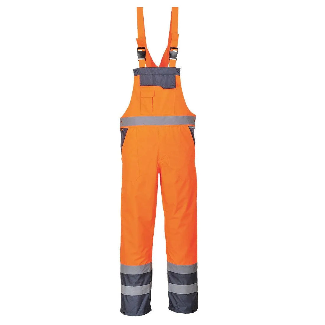 Hi-Vis Breathable Contrast Rain Bib and Brace | STICK 2