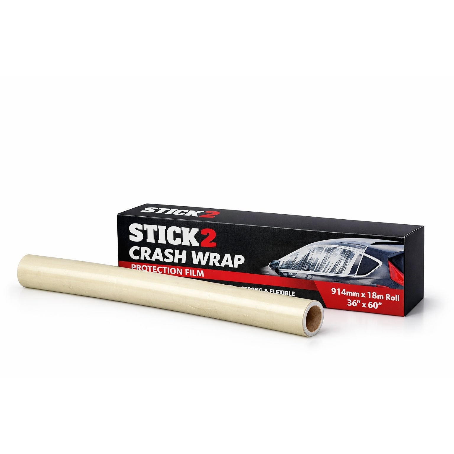 Crash Wrap Protection Film - 914mm x 18m Perforated Roll | STICK2