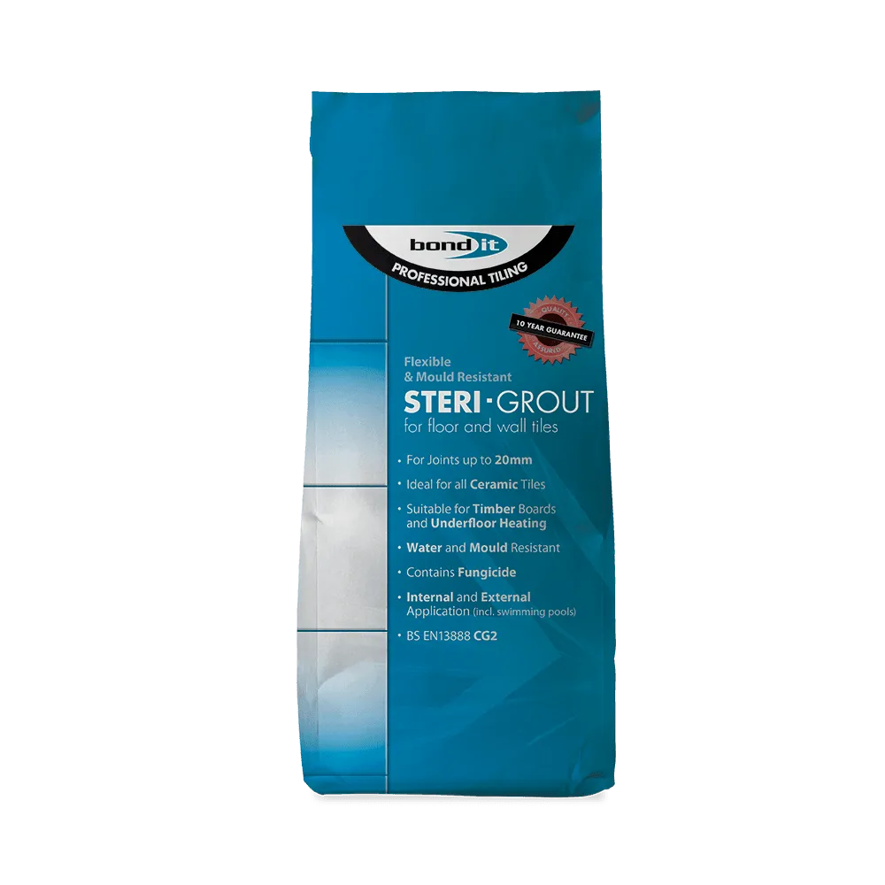 Steri-Grout Mould Resistant Flexible Wall & Floor Tile Grout | STICK 2