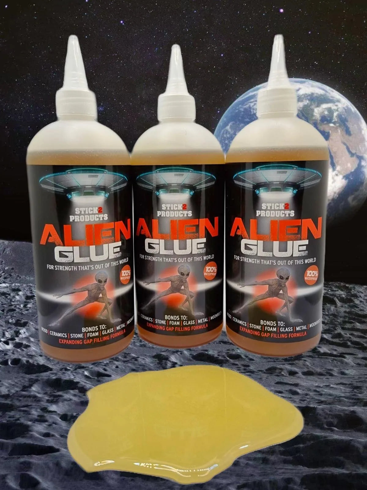 Alien Glue - Waterproof Adhesive For Wood, Glass & More - 500ml | STICK 2